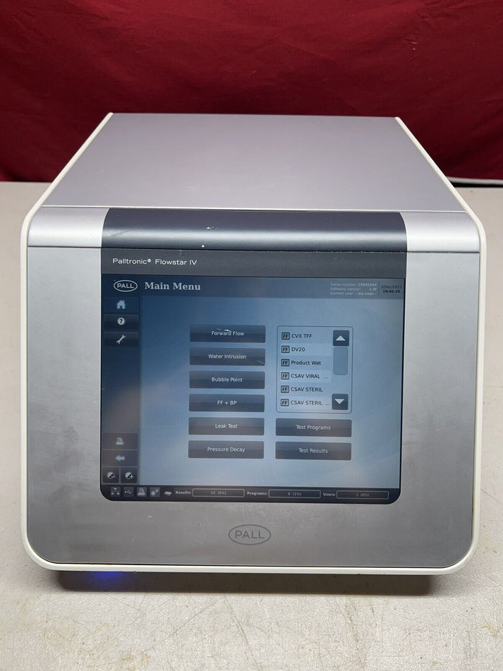PALL Flowstar IV Filter Integrity Test Instrument FFS04S – Wiley Biomedical